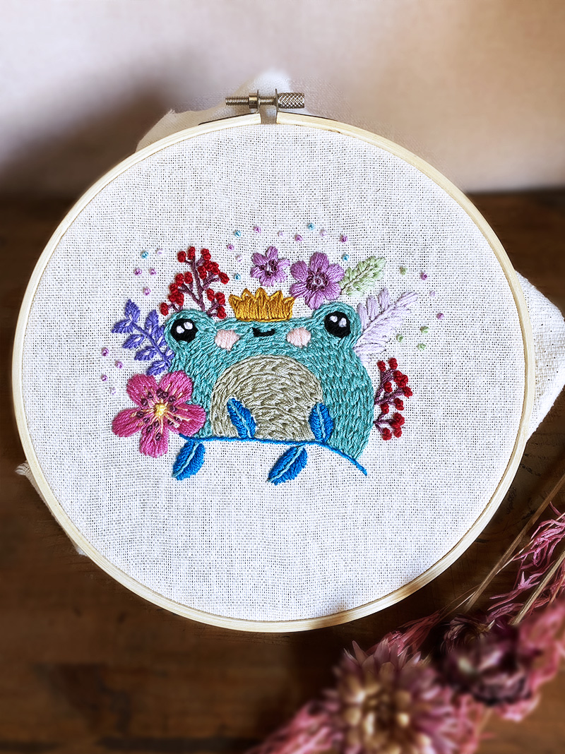 Motif de broderie La grenouille téléchargement PDF - Amy Design Crochet